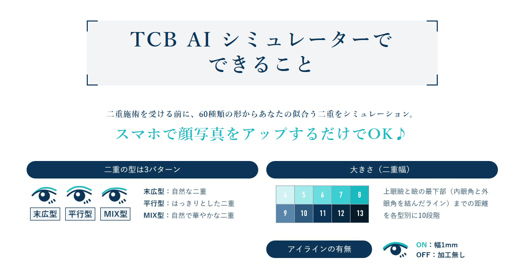 TCBのAIシミュレーターの実態は？二重シミュレーションの仕上がりイメージを編集部が徹底調査【医師監修】2025年最新版